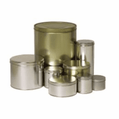 Slip Cover Metal Tins & Cans
