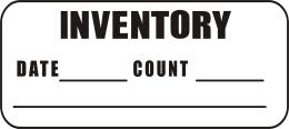 Inventory Date Count Inventory Label 1 x 2