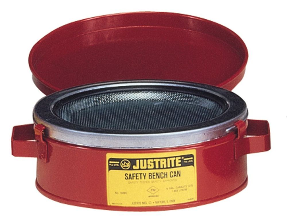 Justrite Safety Bench Cans 1 quart