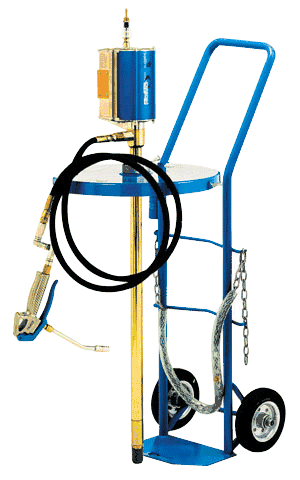 Mobile Heavy Duty Grease Pump, 16 Gallon W/ Trolley
