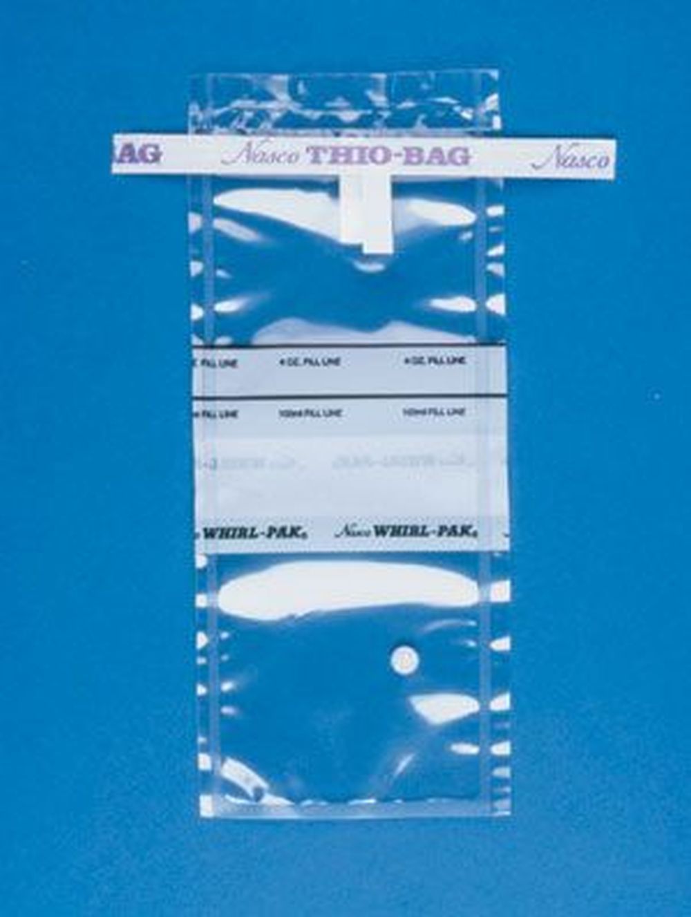Nasco Whirl-Pak Sampling Bags Thio-Bag 100 ml,100 Count Box- 40 Pack Case
