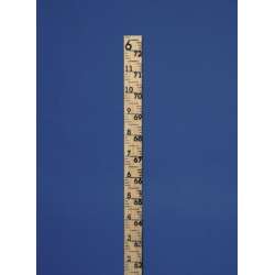 One-Piece Poles Hardwood Gauge Poles - Calibrated to 14' 12 pack