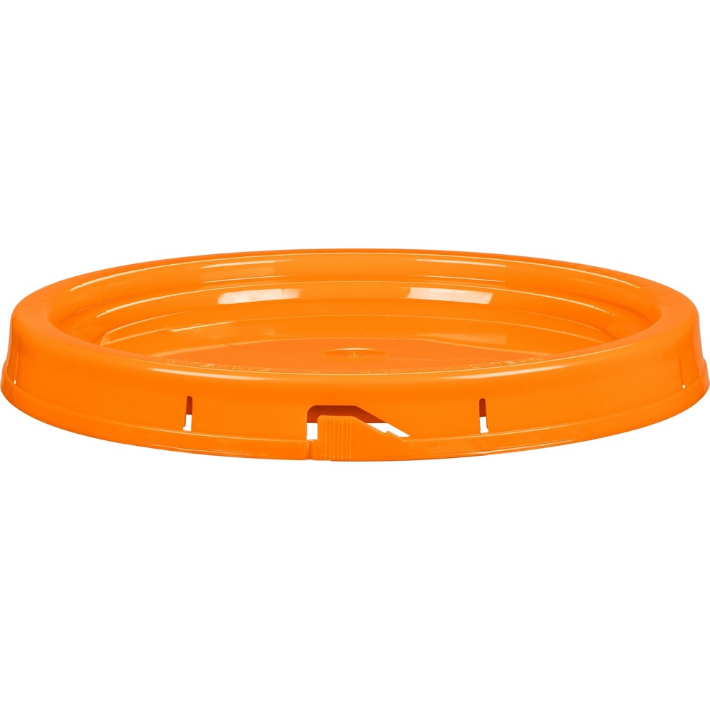 Orange 5 Gallon Buckets and Flat Lids Food Grade Combo 3 Pack Special ...