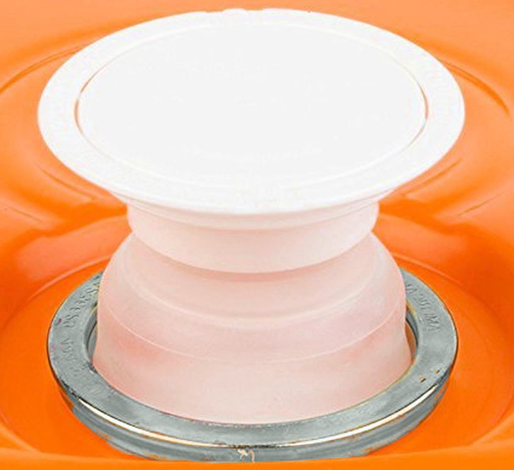 Orange 5 Gallon Buckets and Spout Lids Food Grade Combo 6 Pack Special ...