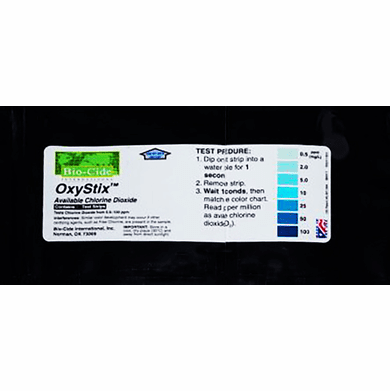 OxyStix -Test Strips for Purogene Water Treatment - 20 Pack Free Shipping