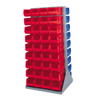 Panel Louvered Hanging Systems 5/16" x 18" x 19" Louvered Panel 4 Pack
