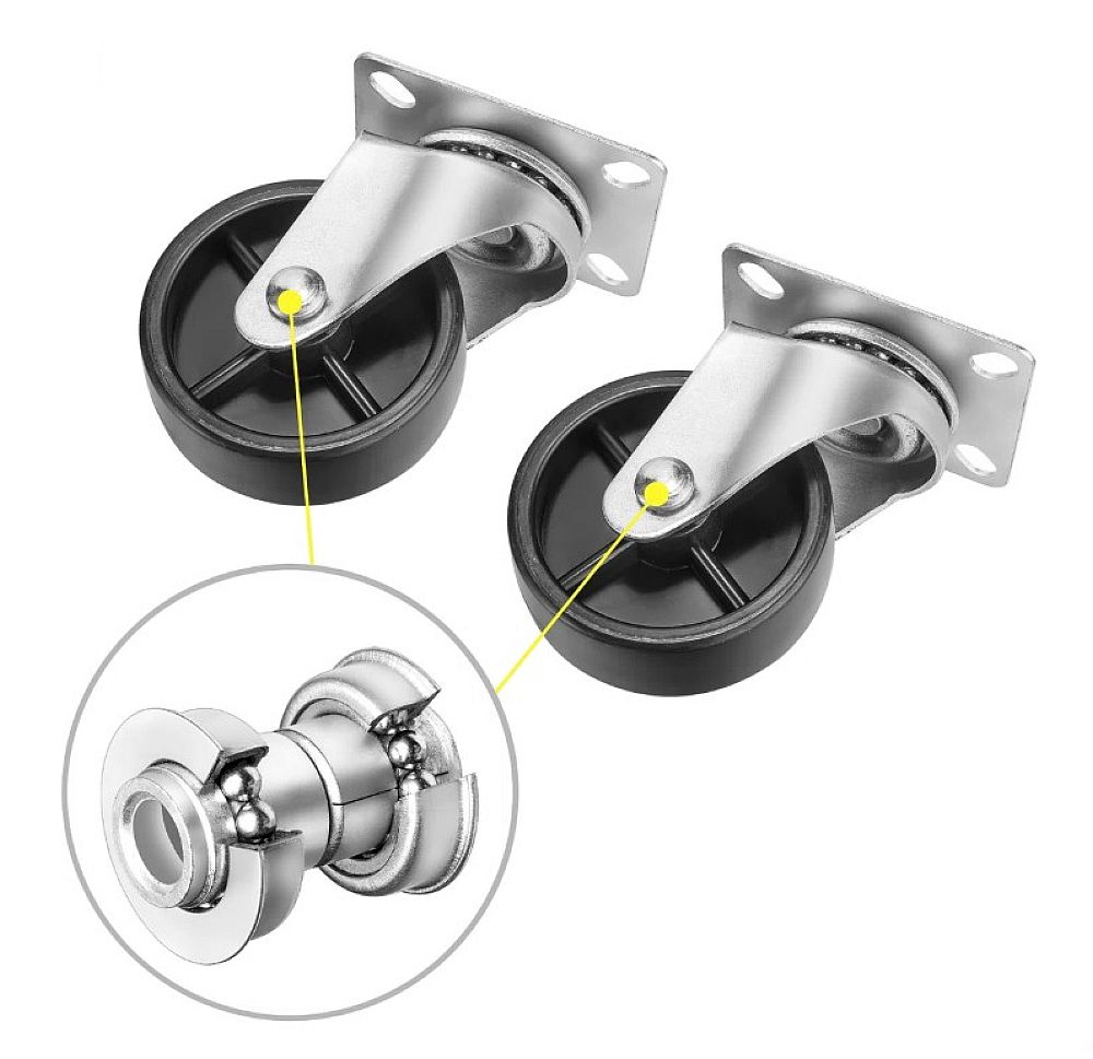 Pentagon 55-Gallon Drum Dolly – 1,000 lb Metal Dolly with 3" Casters