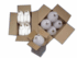 Plastic One Gallon Round & F-Style Shipper Cartons 4 x 1 F-style gal ...