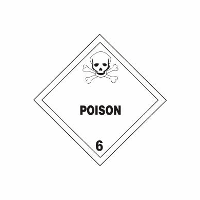 Poison 6 D.O.T. Label
