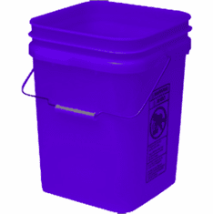 Economy Square 4 Gallon Plastic Buckets Free Shipping This Item!