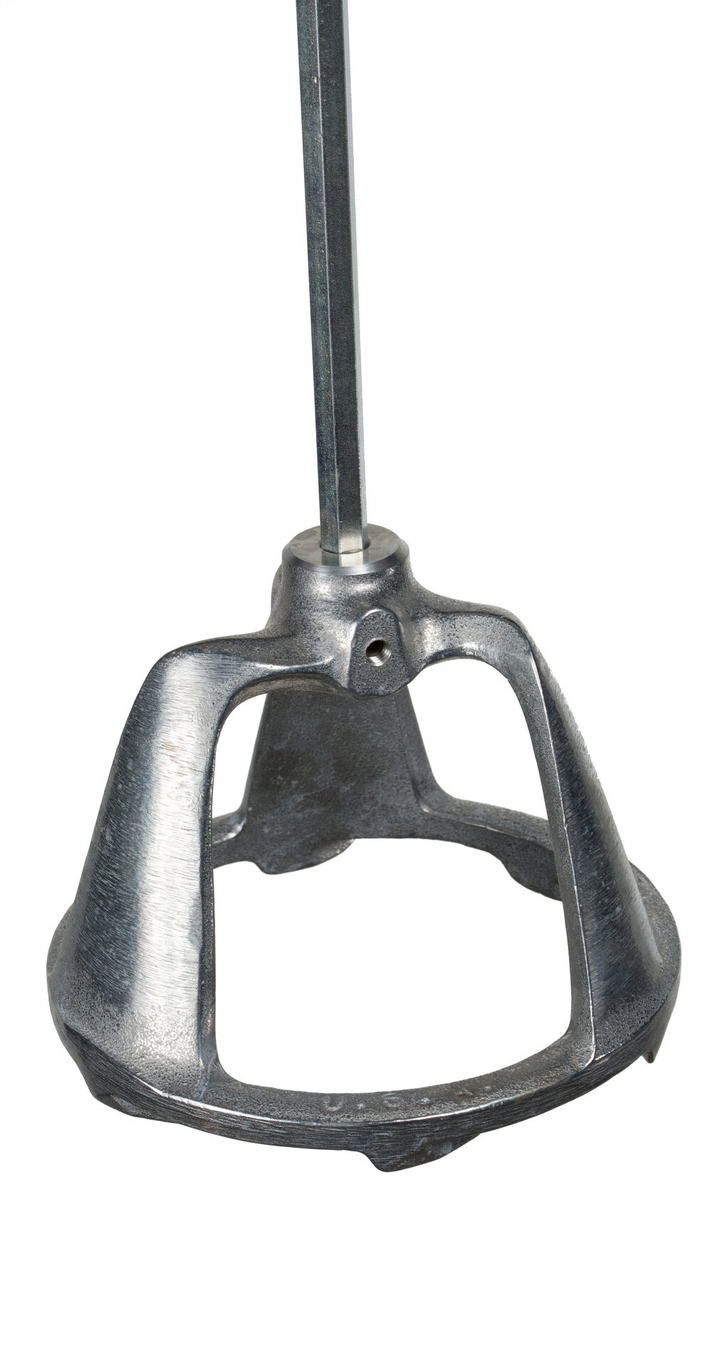 Round Zinc Aluminum Mixer Blade 5-55 Gal Buckets & Drums - 3/8" HEX x 5 ...