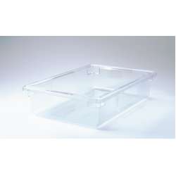 Rubbermaid 8.5 gal Food Boxes Clear Polycarb Food Box 26" x 18" x 6"