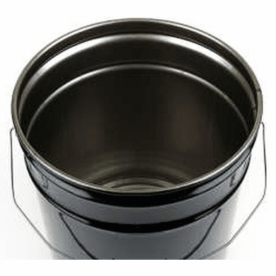 Rust-Inhibitor Unlined 5 Gallon Open-Head Steel Pails
