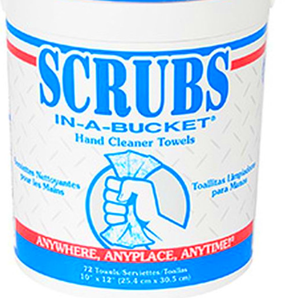Scrubs In-a-Bucket Hand Cleaner Towels 6 buckets per case