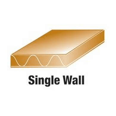 Single Wall Corrugated Cardboard Sheets 24" x 48", 10 Bundle Pack