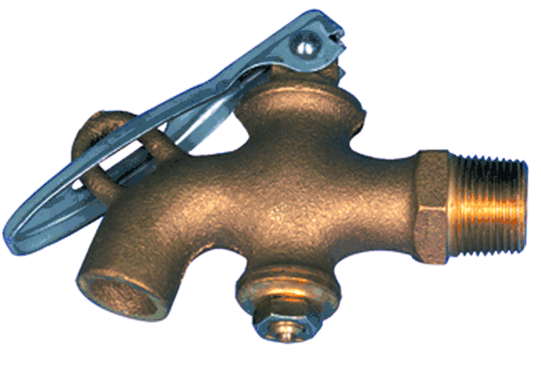 Solid Brass Drum Faucet Plain No Threads Outlet