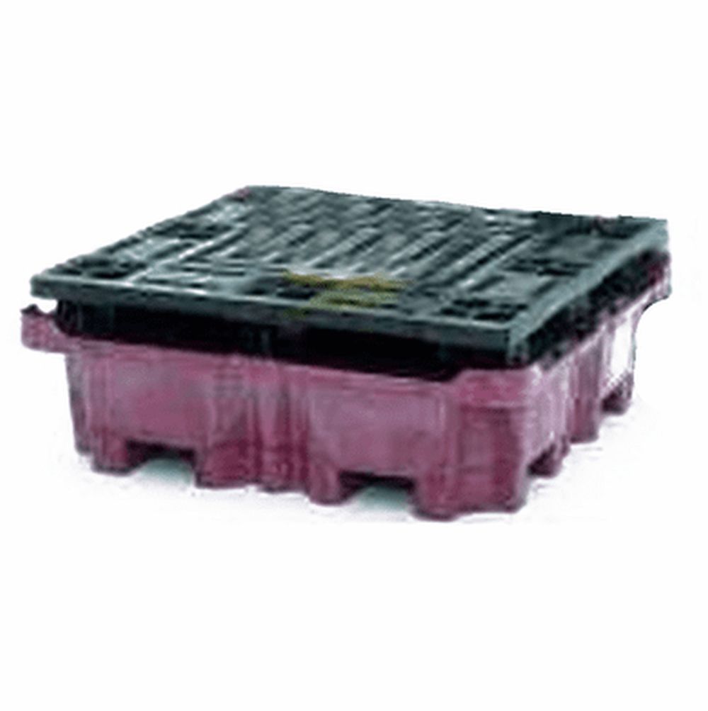 SpillKing Spill Containment System with drum pallet 51 x 51 x 17 1/2 ...