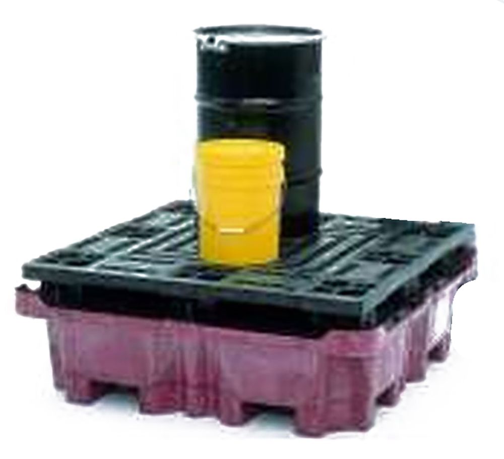 SpillKing Spill Containment System with drum pallet 51 x 51 x 17 1/2 ...