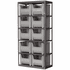 Stak-N-Store Steel 6 Shelf System Holds: 10 Single-Large Stak-N-Stor ...