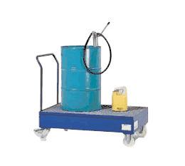 Steel Containment Carts 1-drum cart 34 x 34 x 40