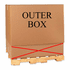 Telescoping Outer Top Bulk Cardboard Corrugated Cargo Boxes 47 3/4" x ...