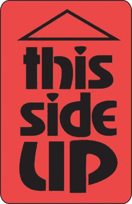 This Side Up Label 2 x 3