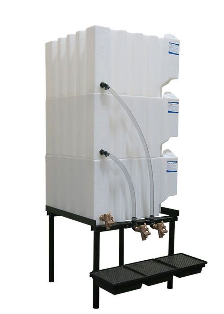 Tote A Lube Storage and Dispensing System,3 - 70 gal tanks