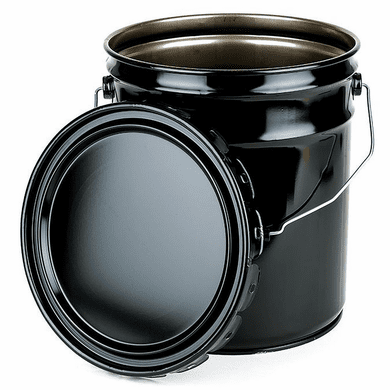Unlined Rust-Inhibitor 5 Gallon Open-Head Steel Pails w/ Lug Cover 41 ...