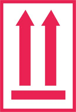 Up Arrows (2) with underline 3 x 4 500 Pack