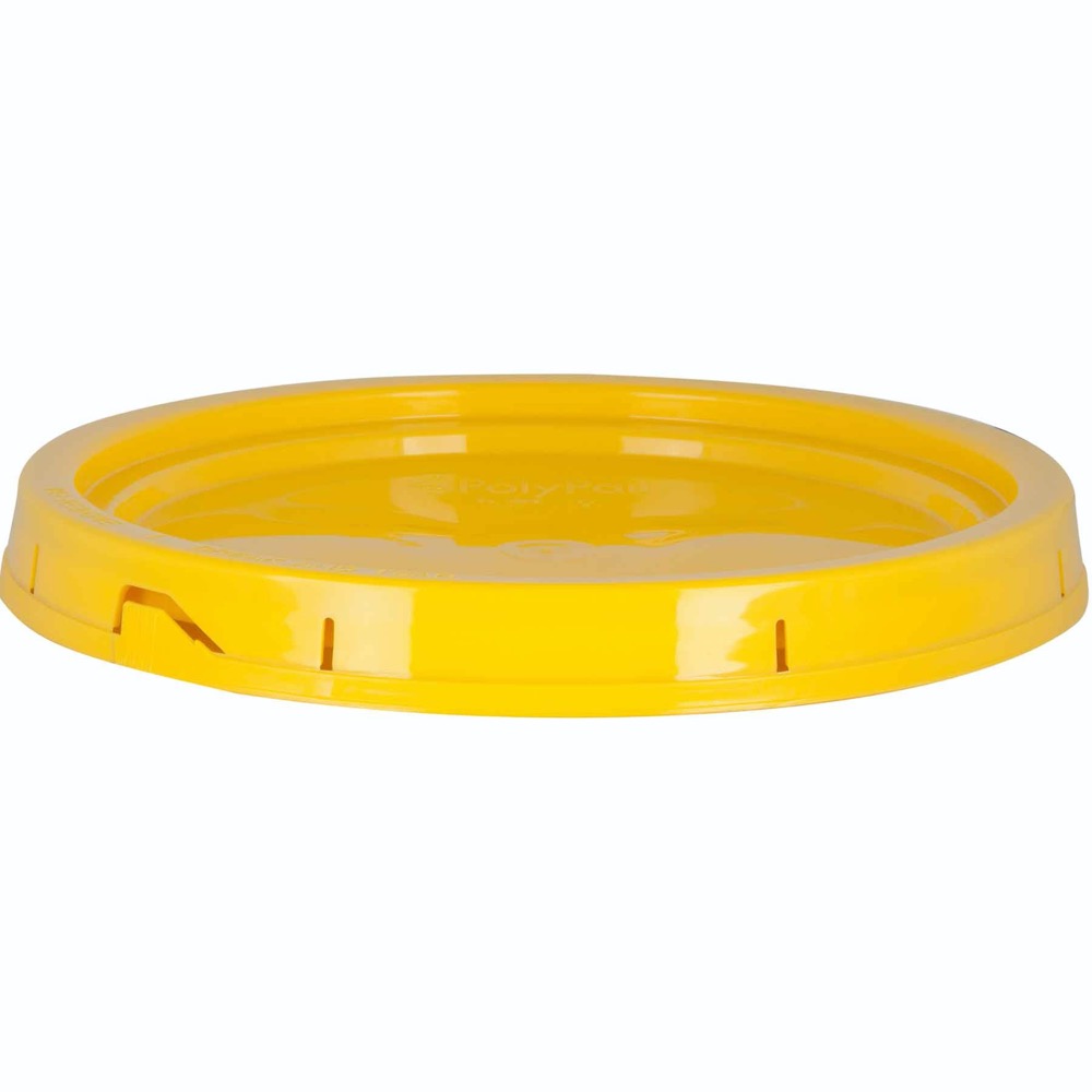 Yellow 5 Gallon Buckets and Flat Lids Food Grade Combo 6 Pack | Free ...
