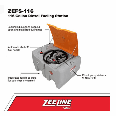 116-Gallon Portable Diesel Fueling Station | 10.5 GPM Delivery Rate