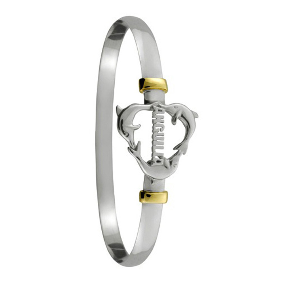 ANGC465 Anguilla Caribbean Destination Bracelet - 4mm 6....