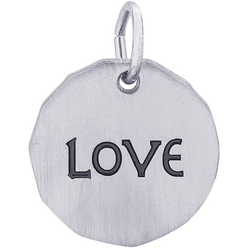 10-8431-wg Love Charm Tag - 14K White Gold - 10-8431