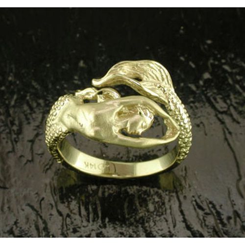 SD-MR005 Mermaid Ring with Wrap Around Style - 14K Gold ...