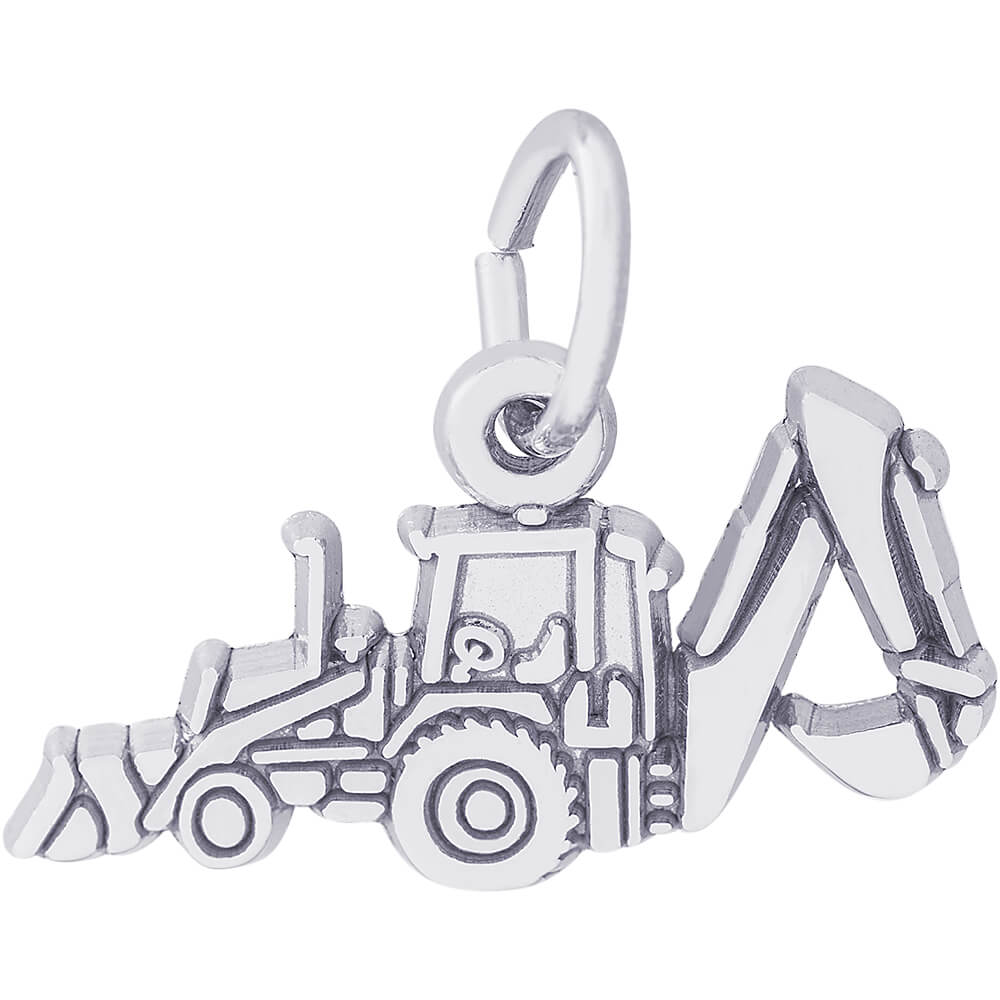 10-6586-ss Backhoe Charm Silver - 10-6586
