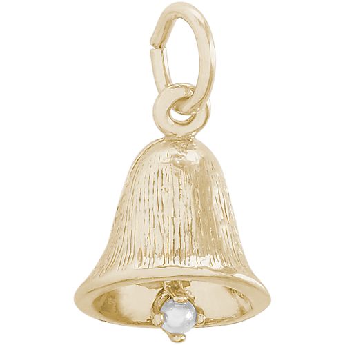 10-752-14kg Bell Charm 14K Gold - 10-0752