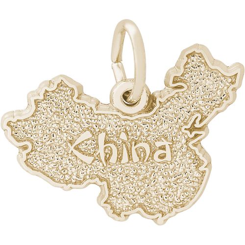 10-3796-14kg China Map Charm 14K Gold - 10-3796