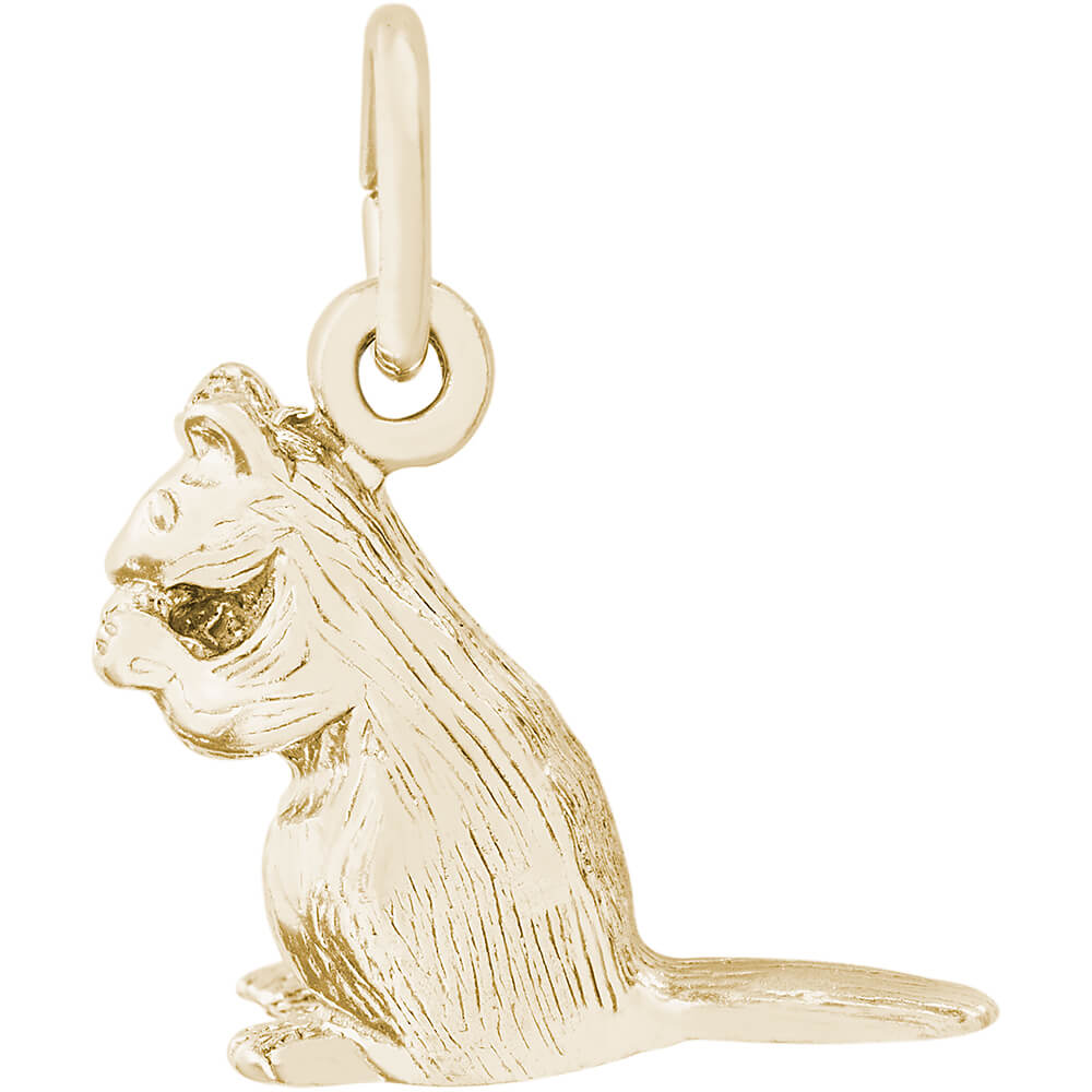 10-2389-14kg Chipmunk Charm 14K Gold - 10-2389