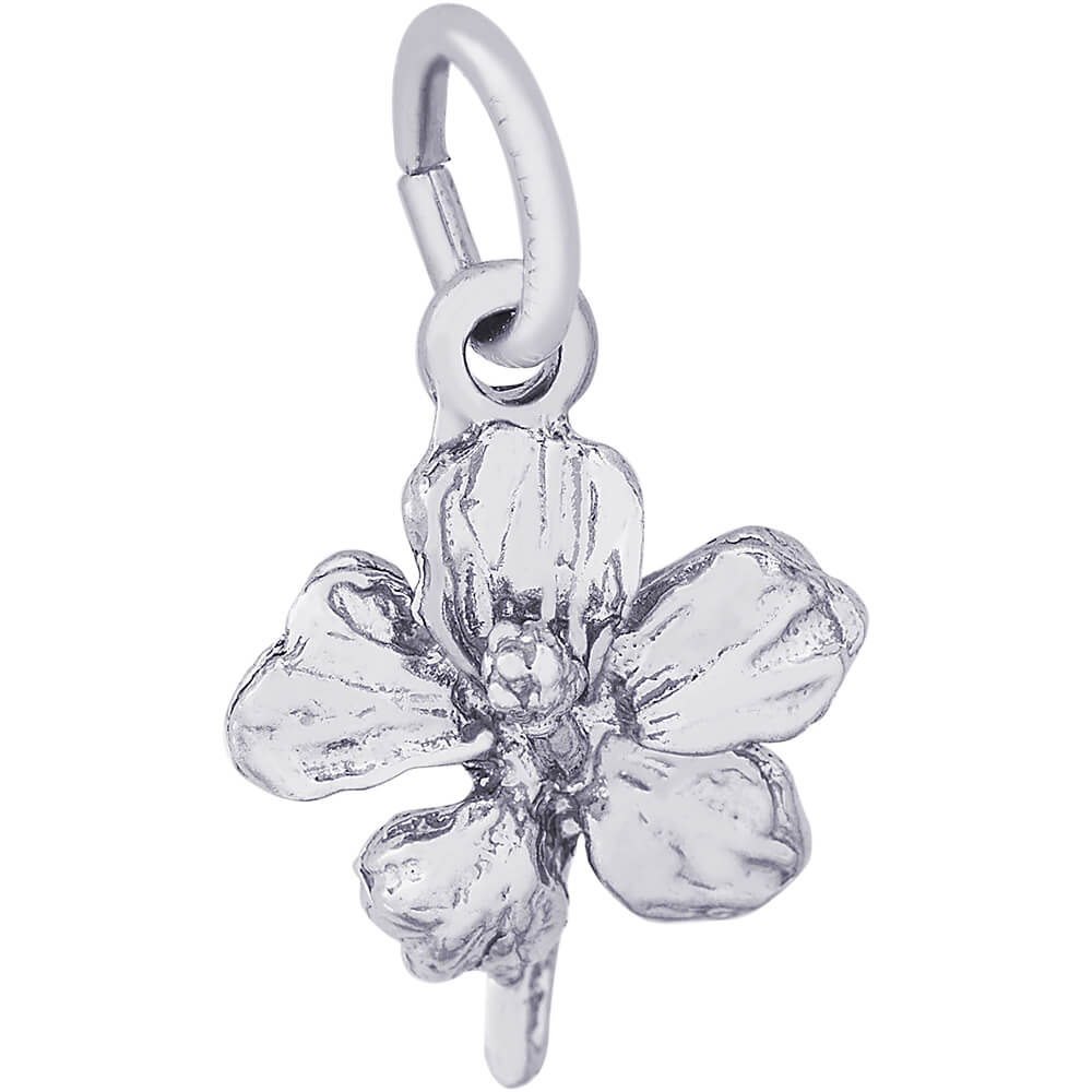 10-5155-ss Hibiscus Charm Silver - 10-5155