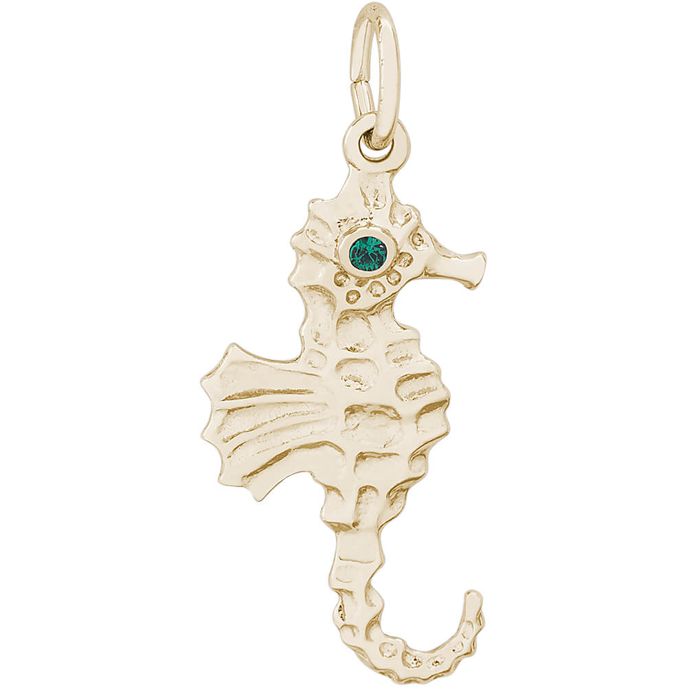 10-1749-14kg Seahorse Charm 14K Gold - 10-1749