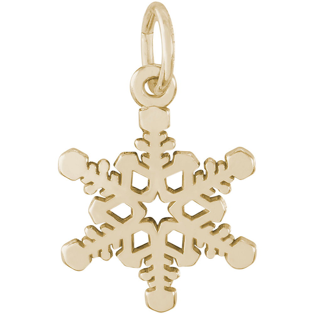 10-6543-10kg Snowflake Charm 10K Gold - 10-6543
