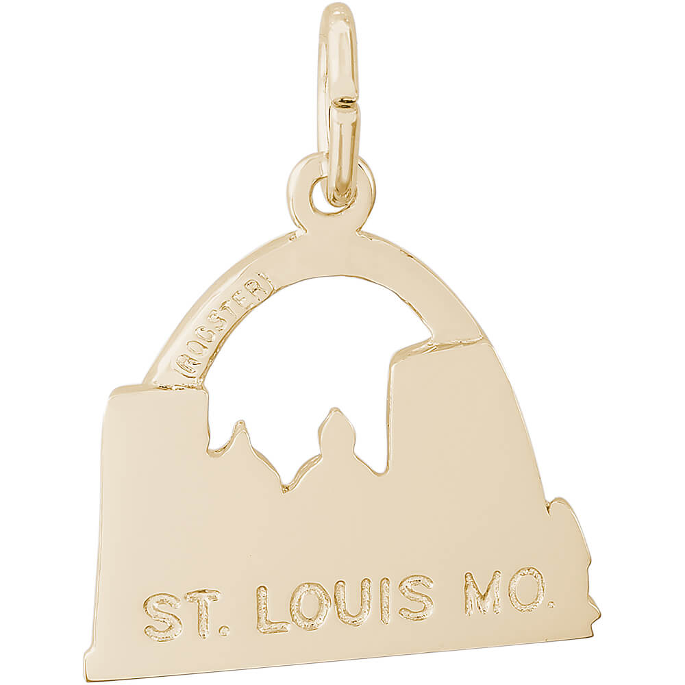 10-4699-gp St. Louis Arch Charm Gold Plated - 10-4699