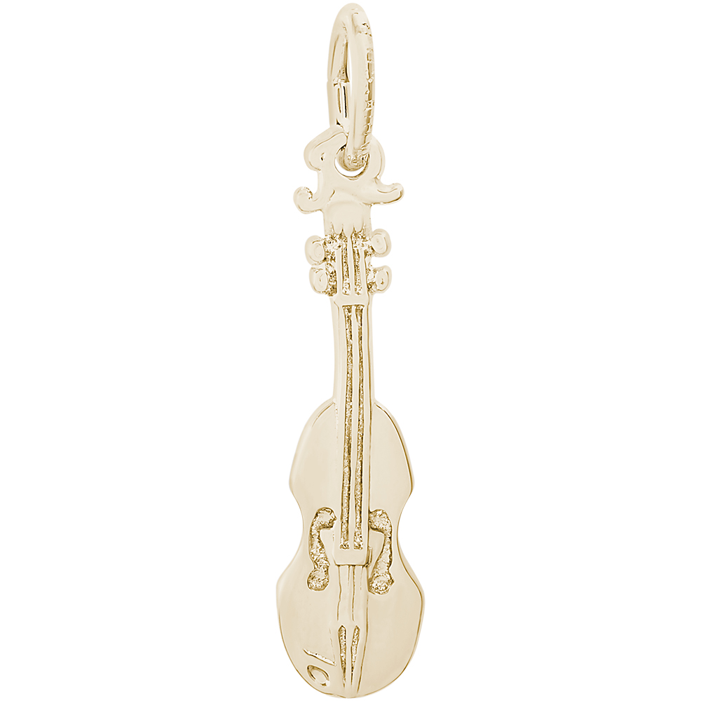 10-501-gp Violin Charm Gold Plated - 10-0501