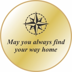 Find Your Way Home Pocket Compass and Rosewood Box