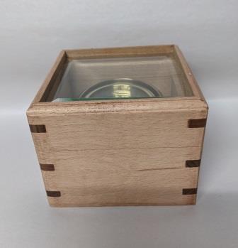 Glass Top Engraved Desk Compass