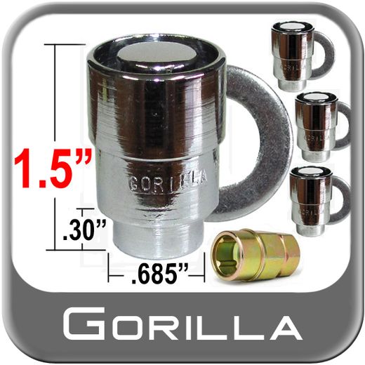 Gorilla® 1/2" x 20 Wheel Locks from Brandsport Auto Parts (#62681)