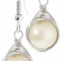 Herringbone Weave Pearl Earring Design Kit