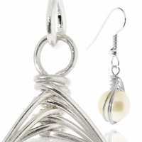 Herringbone Weave Pearl Earring Design Kit