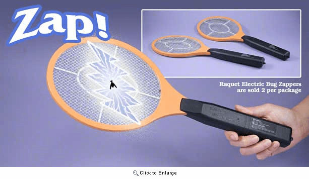 Deluxe Racquet Electric Bug Zapper