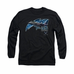 Air Force Shirt Slim Fit V-Neck F35 Lightning II Black T-Shirt - Air ...